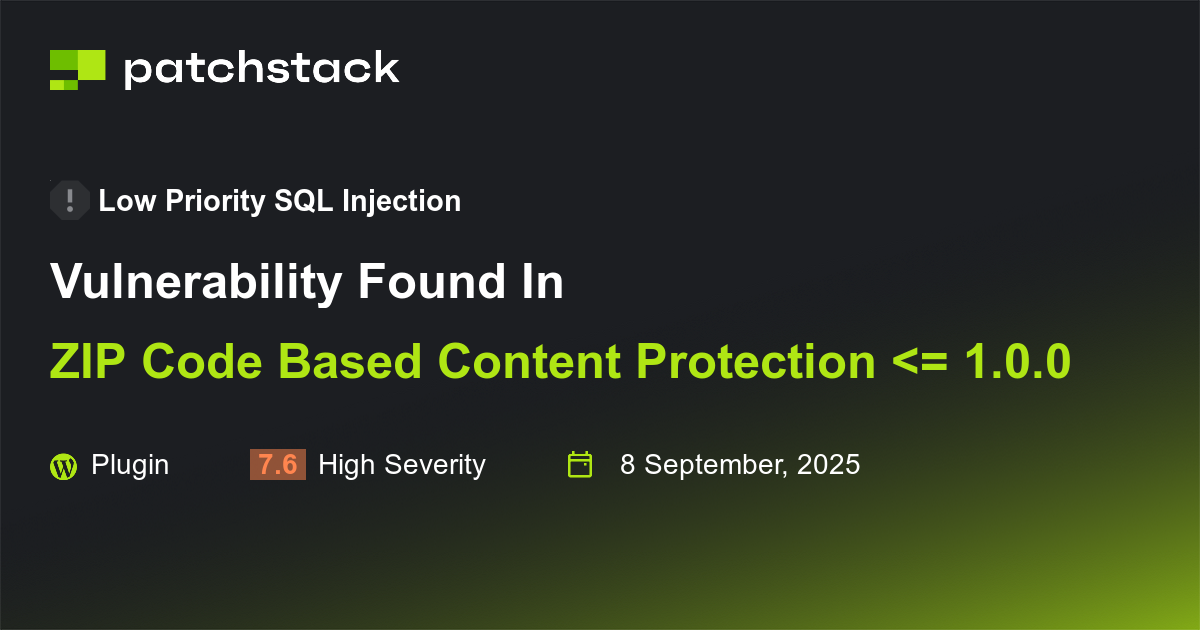 WordPress ZIP Code Based Content Protection plugin
